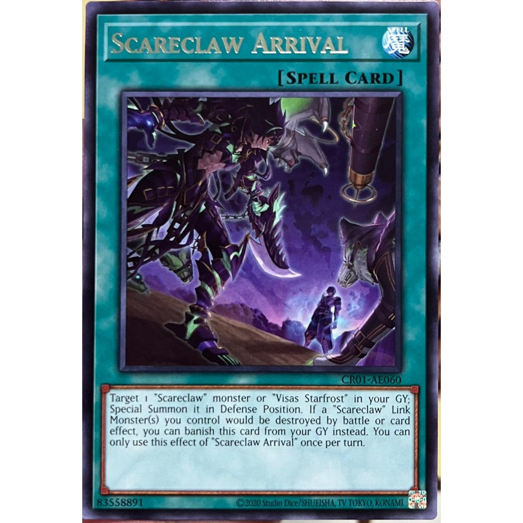 Yugioh Asia-Eng [CR01-AE060] Scareclaw Arrival (Rare) การ์ดยูกิแท้ถูก ...