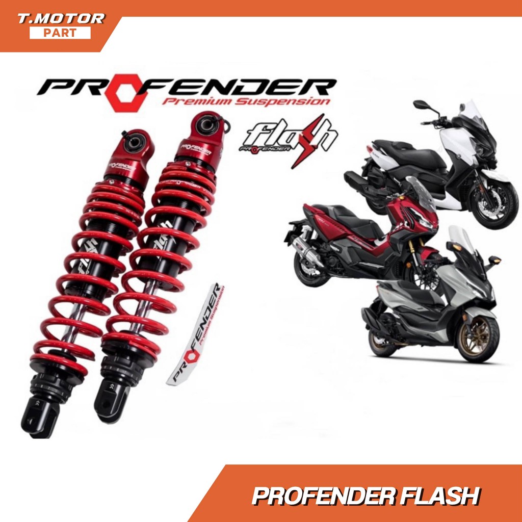 พร้อมส่ง + ของแถม โช๊ค profender flash series XMAX300 / FORZA 300,350 ...
