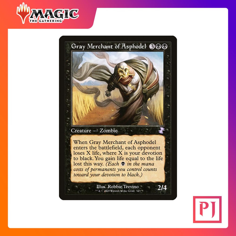 [MTG] Gray Merchant of Asphodel (Retro Frame) [TSR] [BLACK] [SPECIAL ...