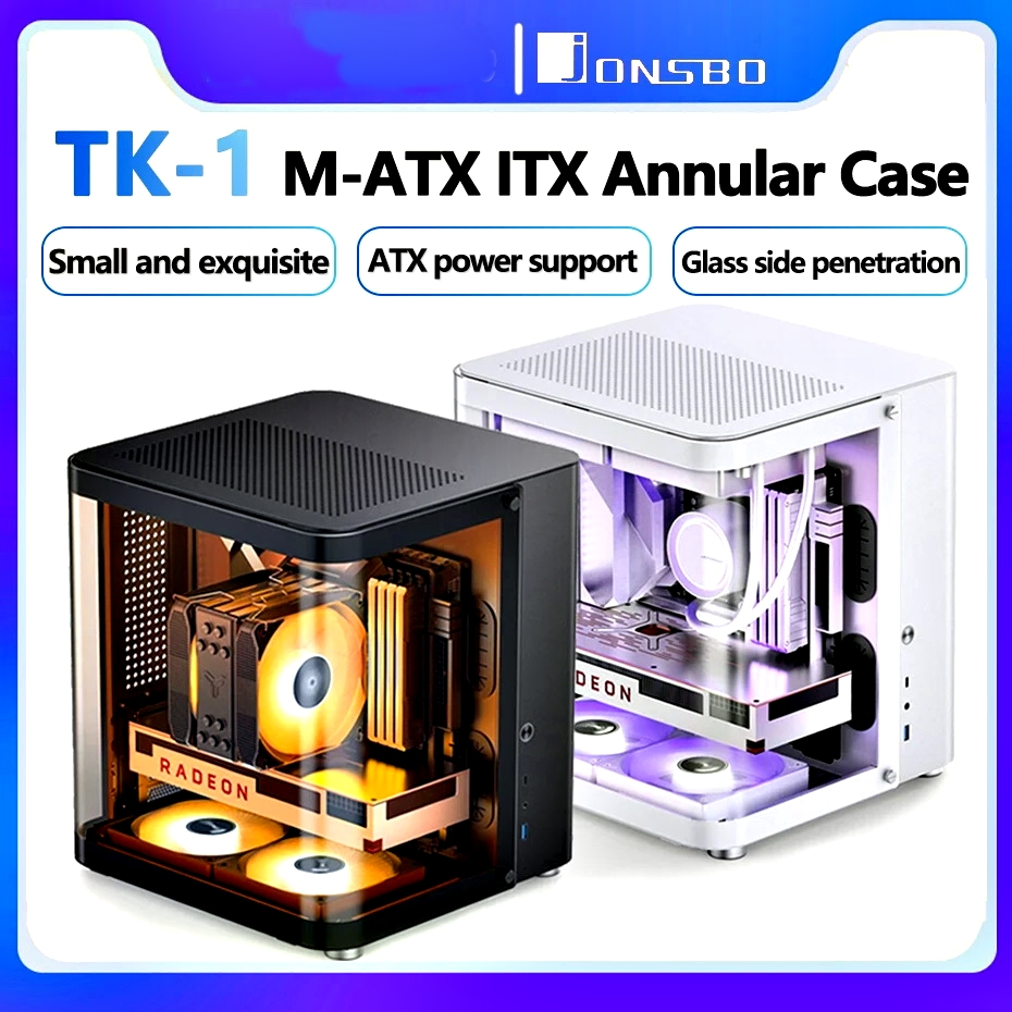 CASE (เคสมินิ) JONSBO TK-1 2.0 ITX / M-ATX Black | Shopee Thailand