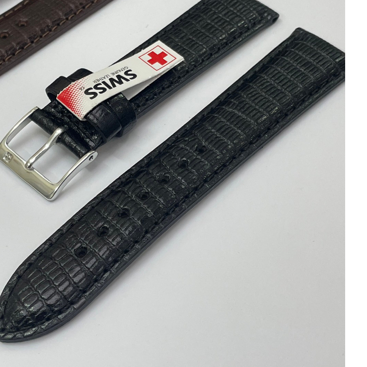 สายหนังนาฬิกา SWISS ขนาด 20 มม. Genius leather strap สายนาฬิกา มีลาย ...