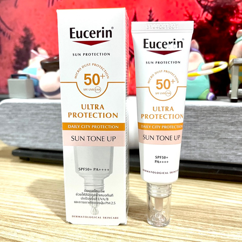 Eucerin ULTRA PROTECTION SUN TONE UP SPF50+ PA++++ 30 ML เซรั่มกันแดดผิวโกลว์ใส | Shopee Thailand