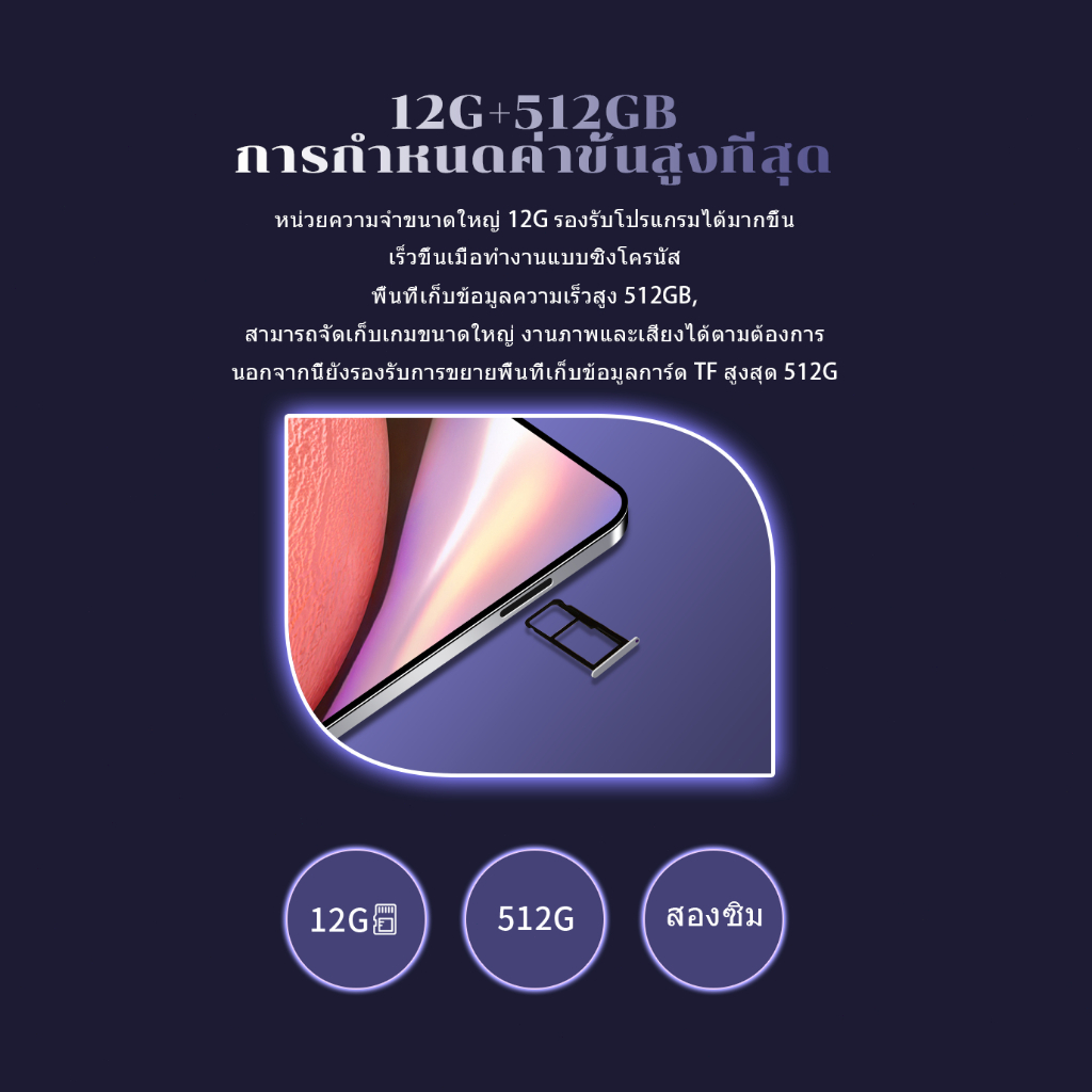 NUMVIBE P60 Pro Max 11 นิ้ว แท็บเล็ตดั้งเดิม 5G Tablet PC 12GB + 512GB ...