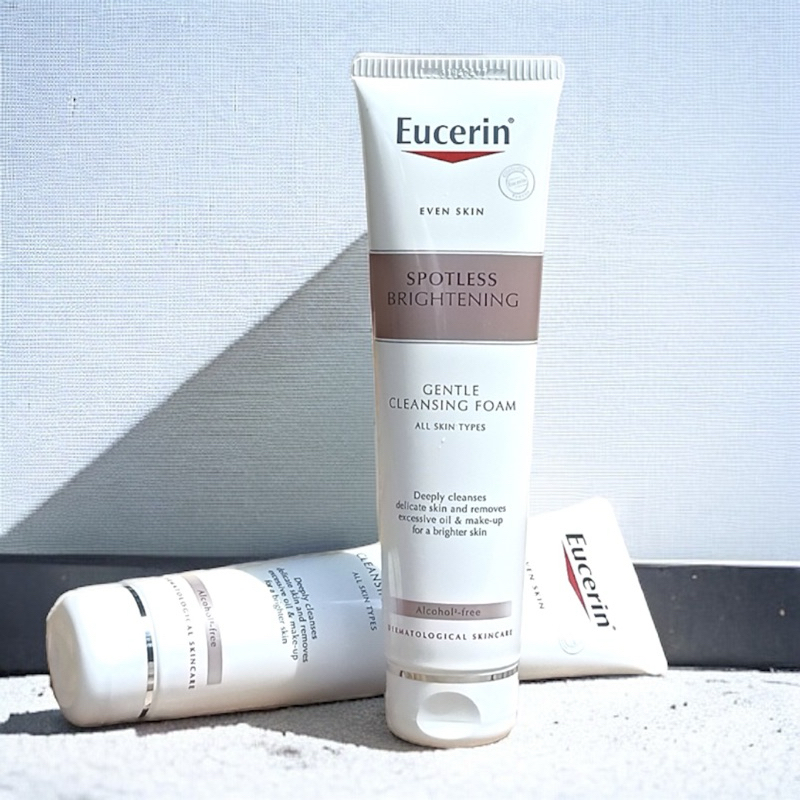หมดอายุ 11/25 Eucerin Spotless Brightening gentle cleansing foam 150ml ...