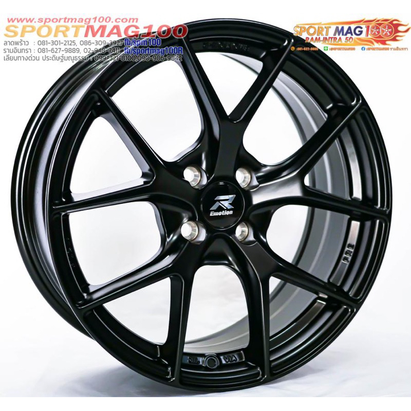 ล้อแม็กใหม่ EmotionR FIR 4รู100 ดำด้าน พร้อมยาง firenza st01a 215 45 17 ...