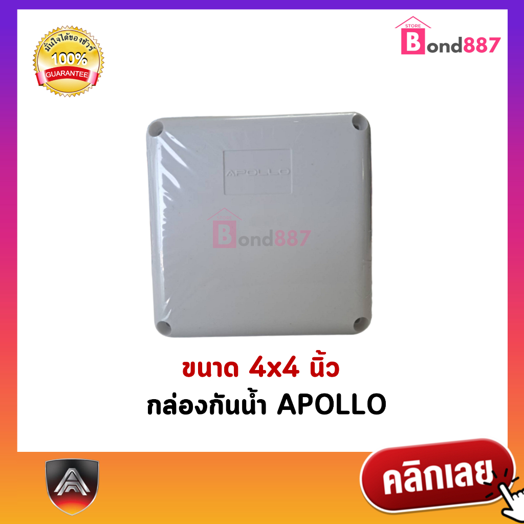 Apollo Box กล่องกันน้ำอย่างดี ขนาด 4x4 สำหรับกล้องวงจรปิด งานไฟฟ้า ...