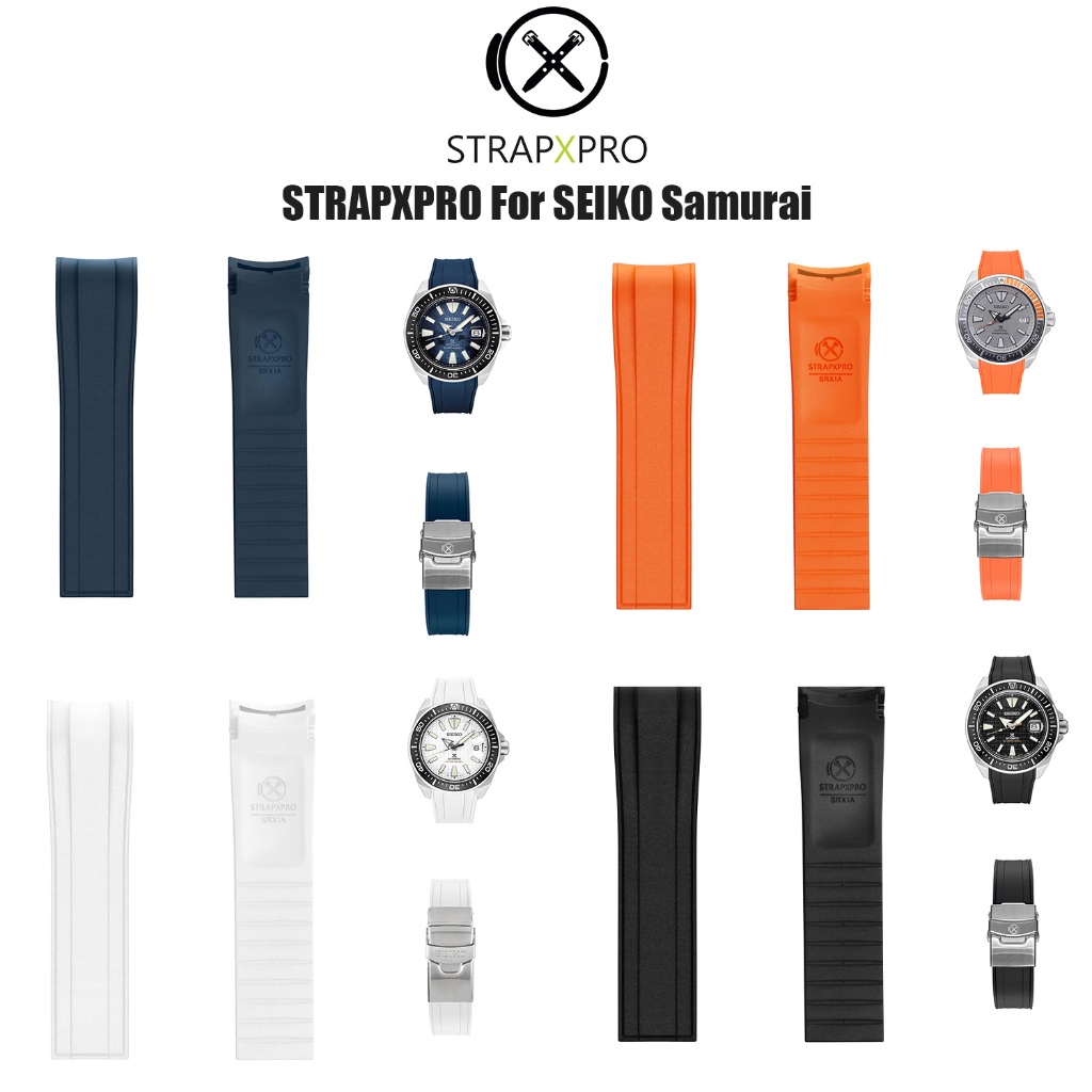 สายนาฬิกาแบบยางรุ่น StrapxPro for Seiko Samurai | Shopee Thailand