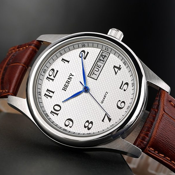 [Pre-order][ควอตช์] Berny 2623M Dress watch 38MM Mineral Crystal Miyota ...