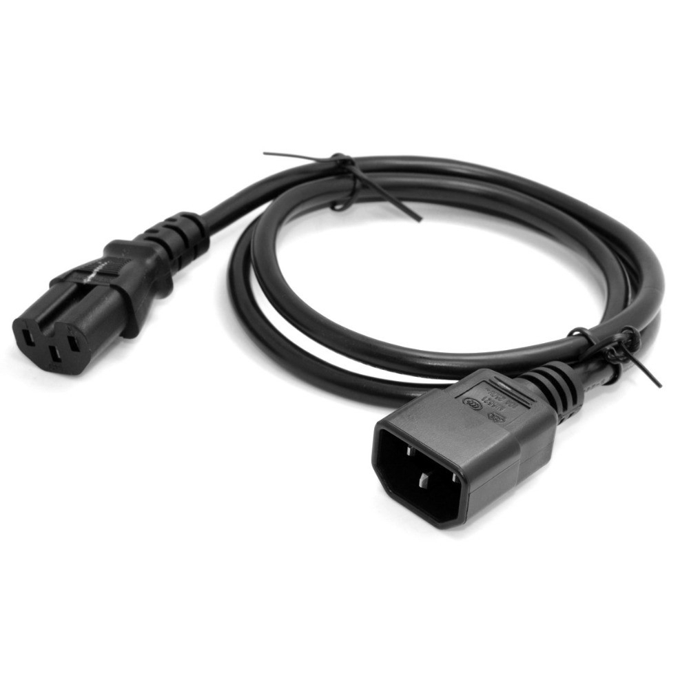 สายไฟ AC Power Cable C14 Male to C15 Female Power Extension Cable ขนาด ...