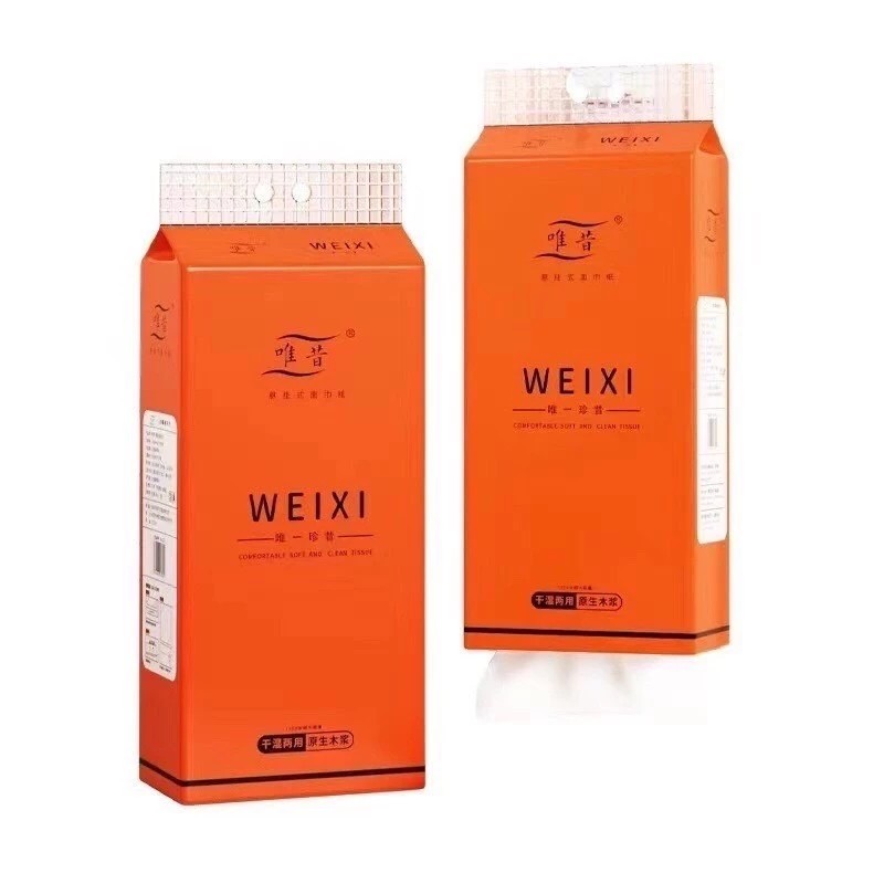 WEIXI ทิชชู่ส้ม1350แผ่น แบบดึง หนา4ชั้น wx-8872 | Shopee Thailand