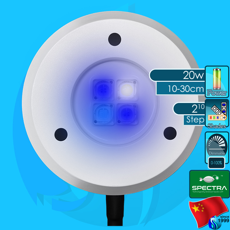 Spectra Pico LED SP20 20w Saltwater Freshwater Refugium Aqua light lamp ...