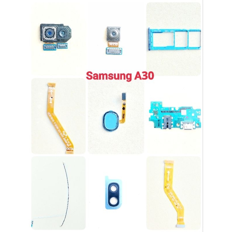 กล้อง ก้นชาร์จ สแกนนิ้ว แพร อะไหล่ใช้สำหรับ Samsung A30(A305f) | Shopee ...