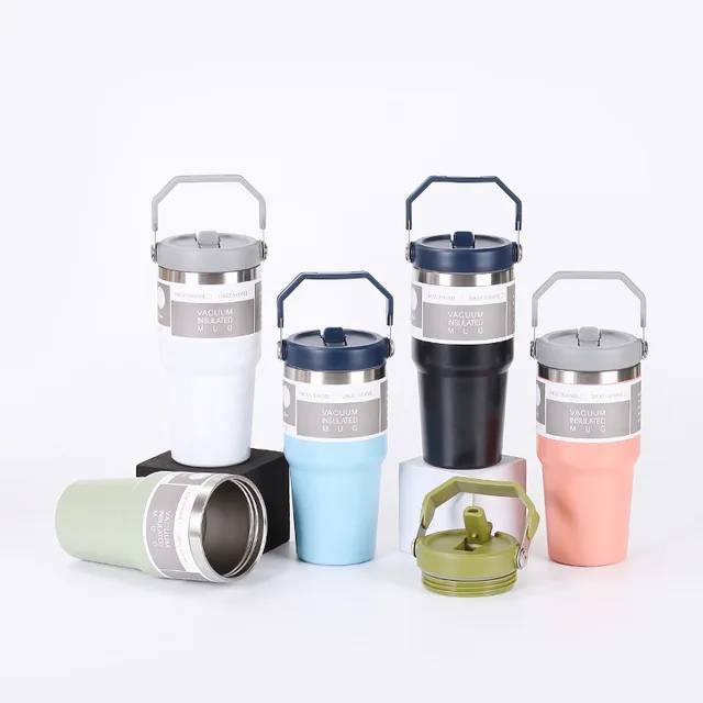 A031 แก้วน้ำเก็บความเย็นขนาด 20 oZ/600ml พร้อมหูหิ้ว | Shopee Thailand