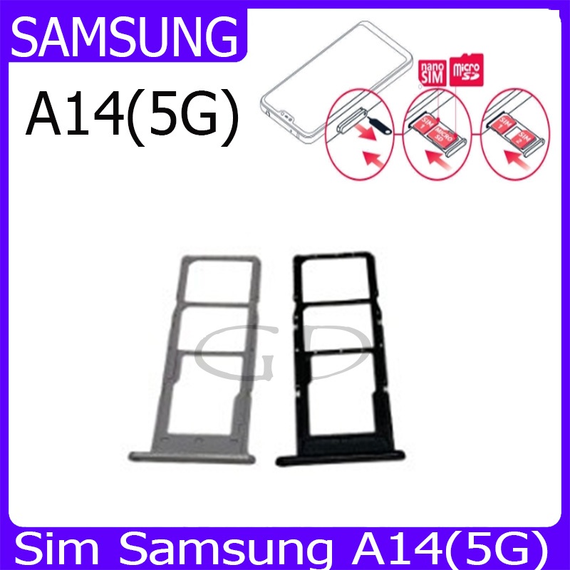 ถาดซิมการ์ดสำหรับ Samsung A14 (5G) คุณภาพสูง ประสิทธิภาพสูง ประสิทธิภาพ ...