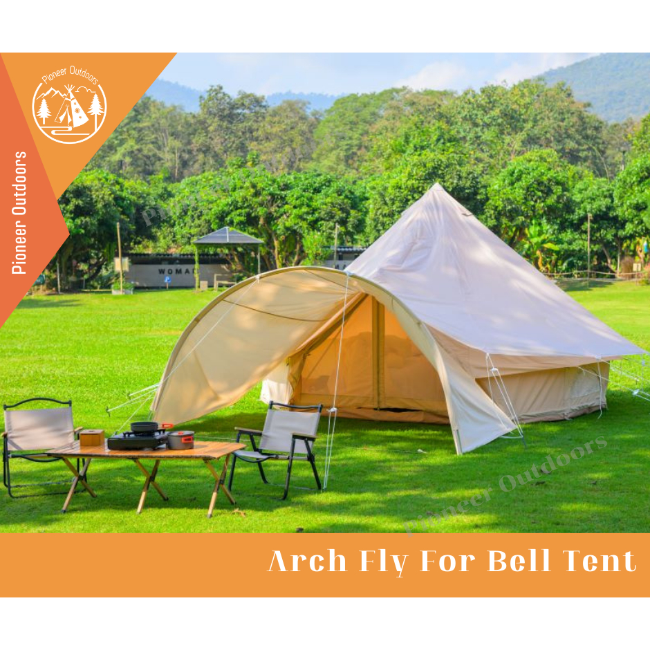 Arch Fly Tent ฟลายชีท ทรงโค้ง สำหรับเต็นท์เบล ขนาด 3 และ 4 เมตร Arch ...