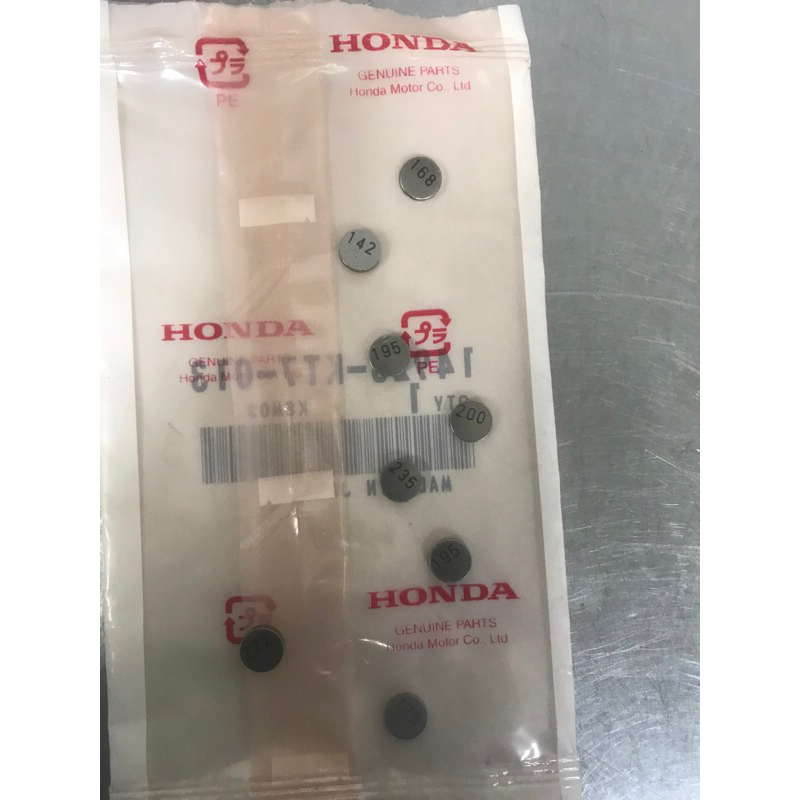 ชิมวาล์ว/แผ่นตั้งวาล์ว/แผ่นชิมลองวาล์ว honda ของแท้100% มีทุกเบอร์ ราย ...
