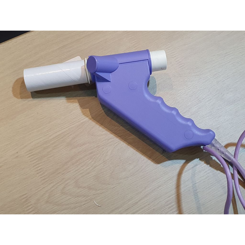 แกนเป่าปอด 22 มม. สำหรับ easy one Spirometry สีม่วง แข็งแรงมาก บีบไม่ ...