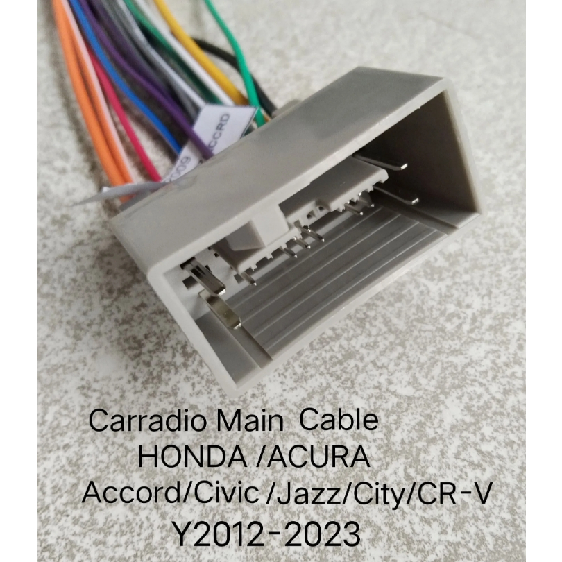 ปลั๊ก สายไฟตรงรุ่น HONDA ACCORD CITY JAZZ CIVIC CR-V HR-V AMAZE MOBILIO ระหว่างปี 2012-2023 ...