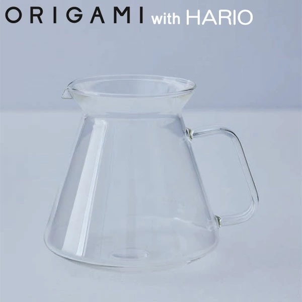 Origami Glass Coffee Server with HARIO เหยือกเสิร์ฟกาแฟ Origami X HARIO ...