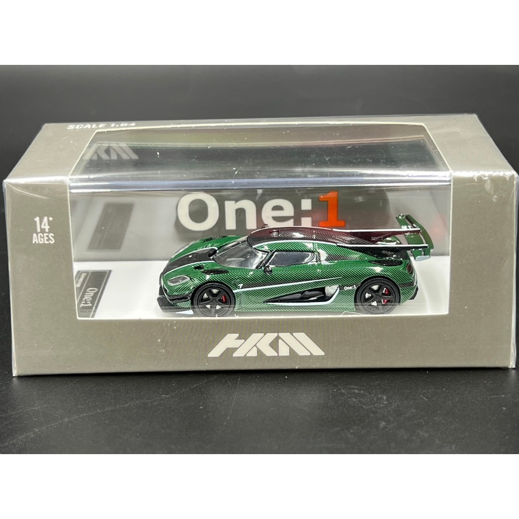 HKM 1:64 Diecast Koenigsegg Agera，One:1 diecast model. Carbon Green ...