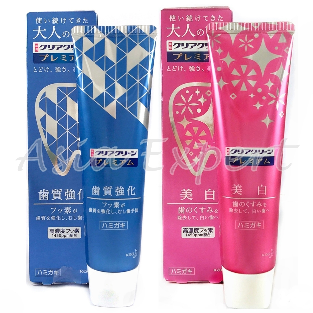 Kao Clear Clean Premium Whitening / Prevention Care Toothpaste 100g 2 ...