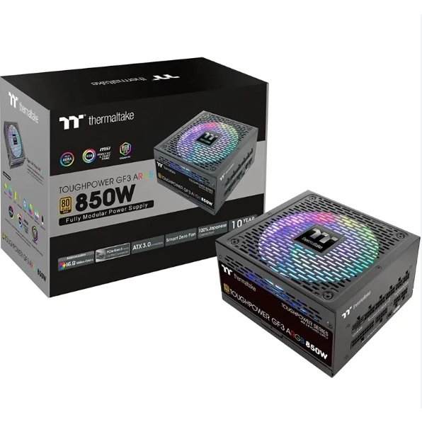 พาวเวอร์ซัพพลาย Thermaltake Power Supply Toughpower GF 3 850Watt ARGB 80+ Gold รับประกัน 10 ปี ...