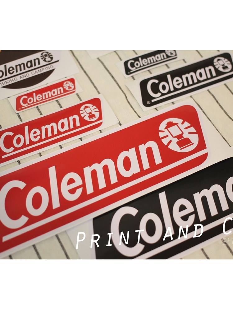 สติ๊กเกอร์รวมลาย Coleman รวมหลายแบบ ราคาถูก งานพิมพ์ 3M กันน้ำกันแดด มี ...