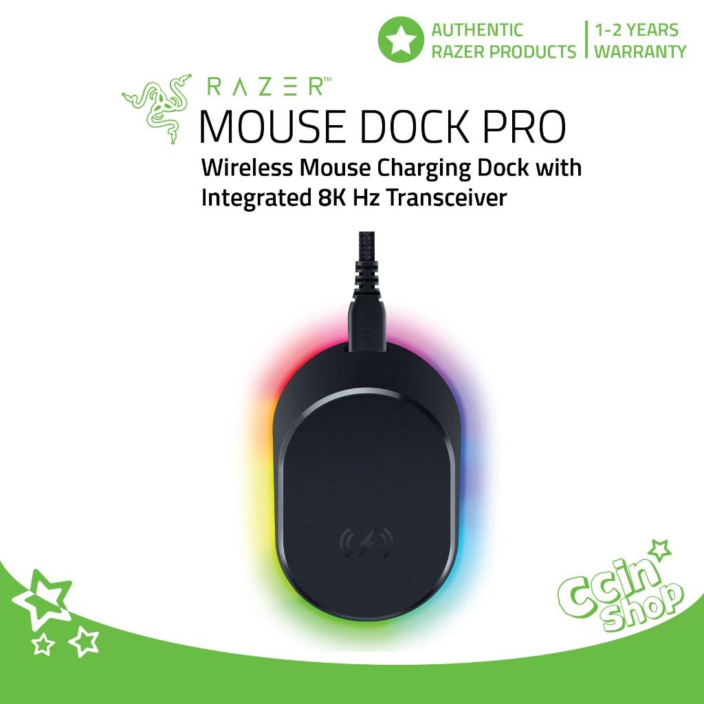 แท่นชาร์จ Razer Mouse Dock Pro Wireless Mouse Charging Dock with ...