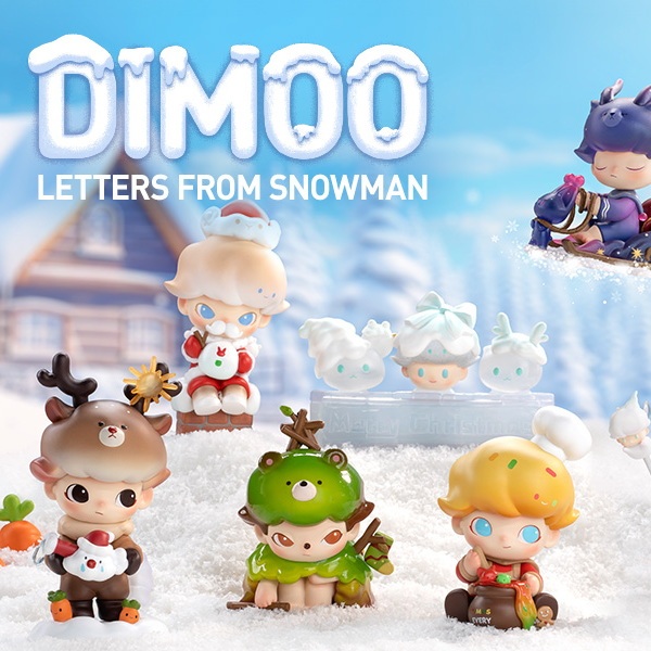 [ พร้อมส่ง ] เลือกตัว / สุ่ม Dimoo letters from snowman series figures ...