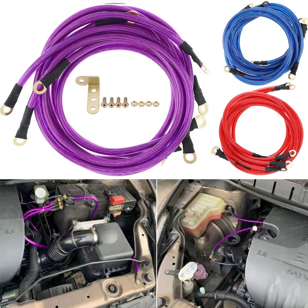 HKS GROUNDING WIRE KIT สายกราวด์สำหรับติดตั้งในห้องเครื่องยนต์ | Shopee ...