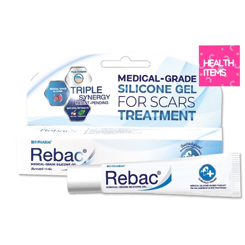 Rebac Silicone Gel รีเบค ซิลิโคนเจล ผลิตภัณฑ์ดูแลรอยแผลเป็น เนื้อ ...