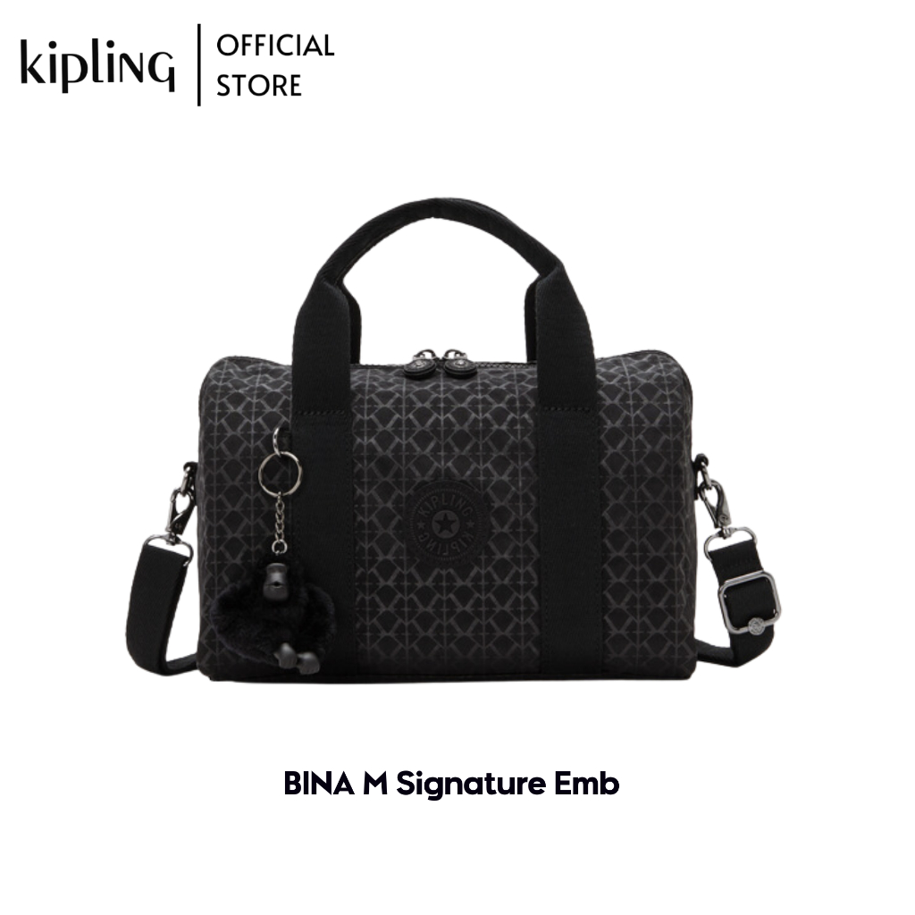 กระเป๋า Kipling รุ่น BINA M สี Signature Emb | Shopee Thailand