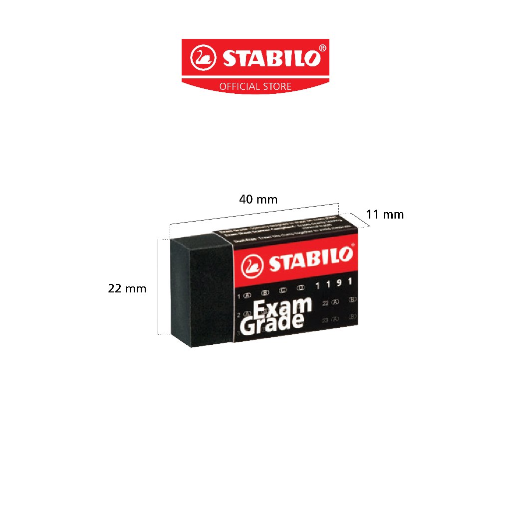 STABILO ยางลบ รุ่น Exam Grade 1191 ยางลบข้อสอบ | Shopee Thailand