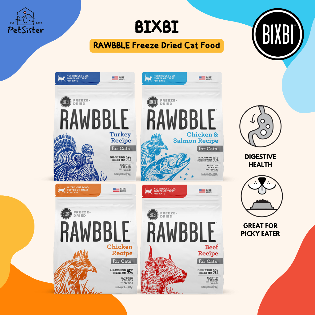 🐱Bixbi Rawbible Freeze Dried Cat Food อาหารแมวแบบฟรีซดรายเกรดพรีเมี่ยม ...