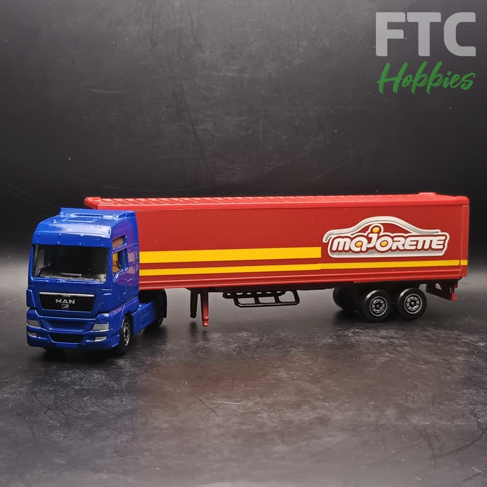 [มือสอง] Majorette - MAN TGX Majorette Container โมเดลรถพ่วงบรรทุกตู้ ...