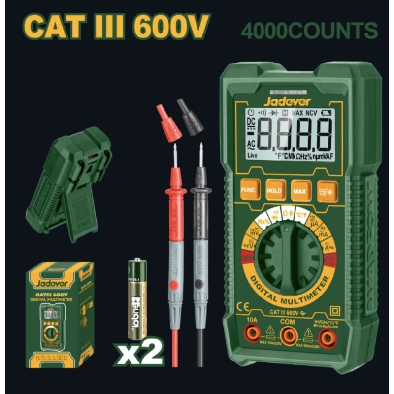 JADEVER มัลติมิเตอร์ แบบดิจิตอล รุ่น JDDM2501 ( Digital multimeter ...
