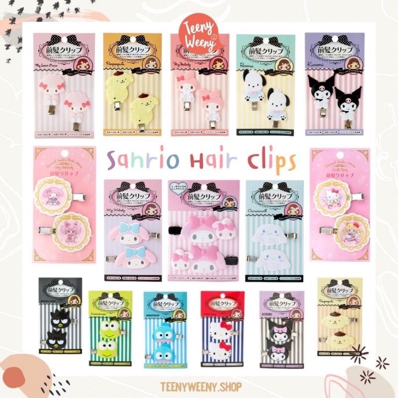 พร้อมส่ง กิ๊บซานริโอ้ Sanrio hair clips ของแท้จากญี่ปุ่น กิ๊บติดผม กิ๊ฟ ...