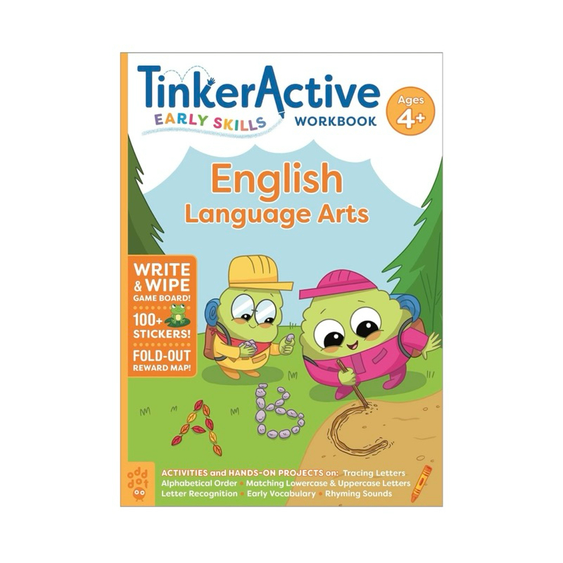 Tinkeractive Early Skills English Language Arts Workbook Ages 4 ...