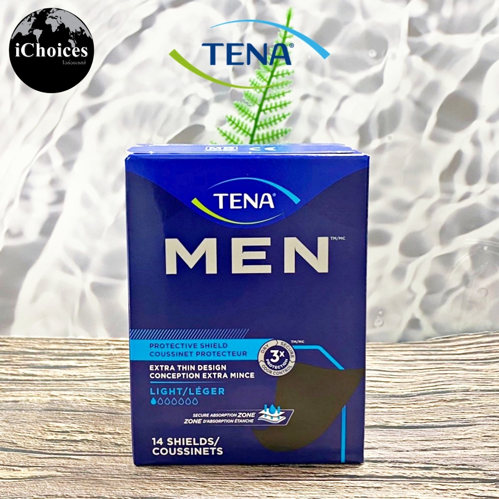 [Tena] MEN Protective Shield For Men, Light 14 Pcs.ทีน่า แผ่นอนามัยลด ...