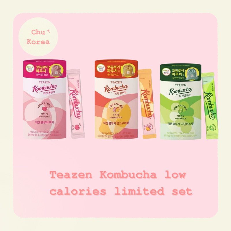 🔥[พร้อมส่ง/แท้💯]🔥Teazen Kombucha low calories limited set🌱 | Shopee ...