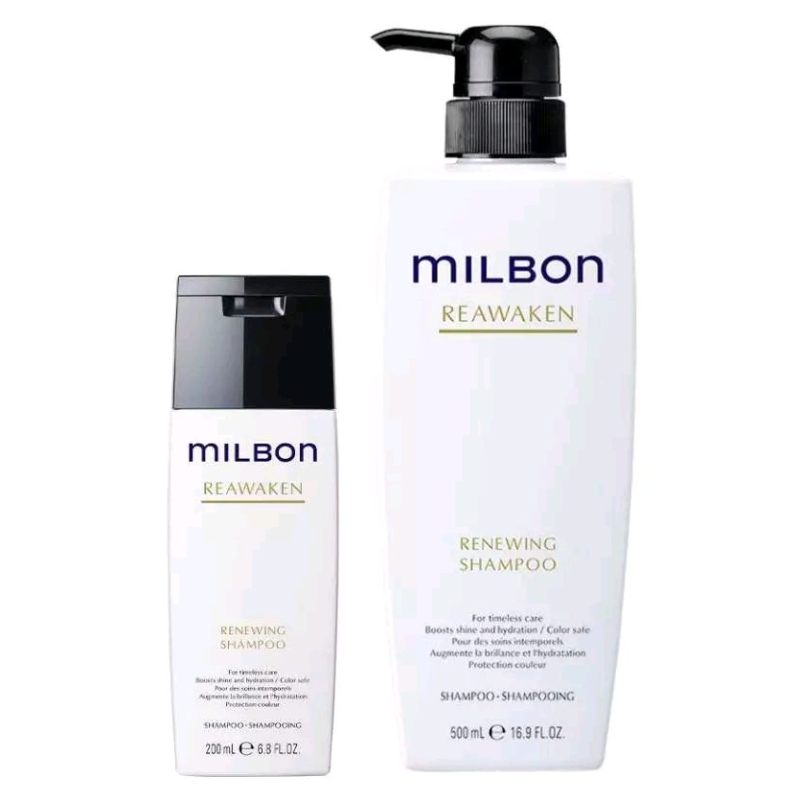 Milbon Reawaken Renewing Shampoo /Treatment 200/500ml ลดการพันกันและคงความชุ่มชื้น เงางาม ...