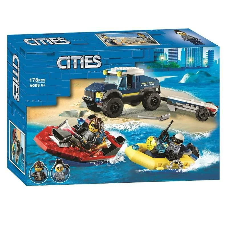 Lego city series elite police speedboat arrest 60272 children's ...