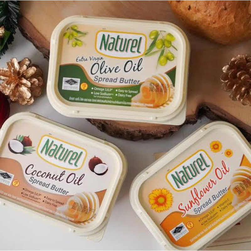 Naturel spread butter olive oil/ canola 250g. สเปรด เนยนุ่ม จากน้ำมันคา ...