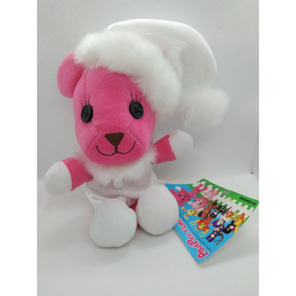 PostPet MOMO Teddy Bear Pink Fun.Factory ตุู๊กตาหมีสีชมพู สวมชุดซานต้า ...