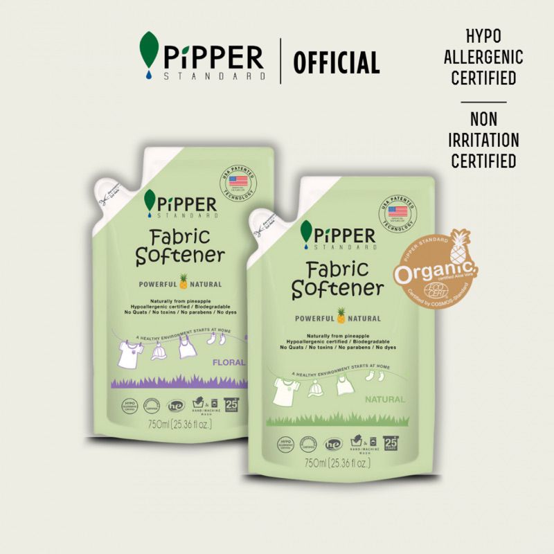 Pipper standard Fabric softener/ Laundry Detergent refill 750ml. น้ำยา ...