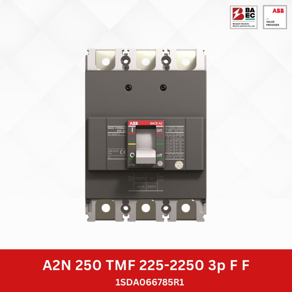 MCCB Formula A2N 250 TMF 225A 3P 36KA FF | Shopee Thailand