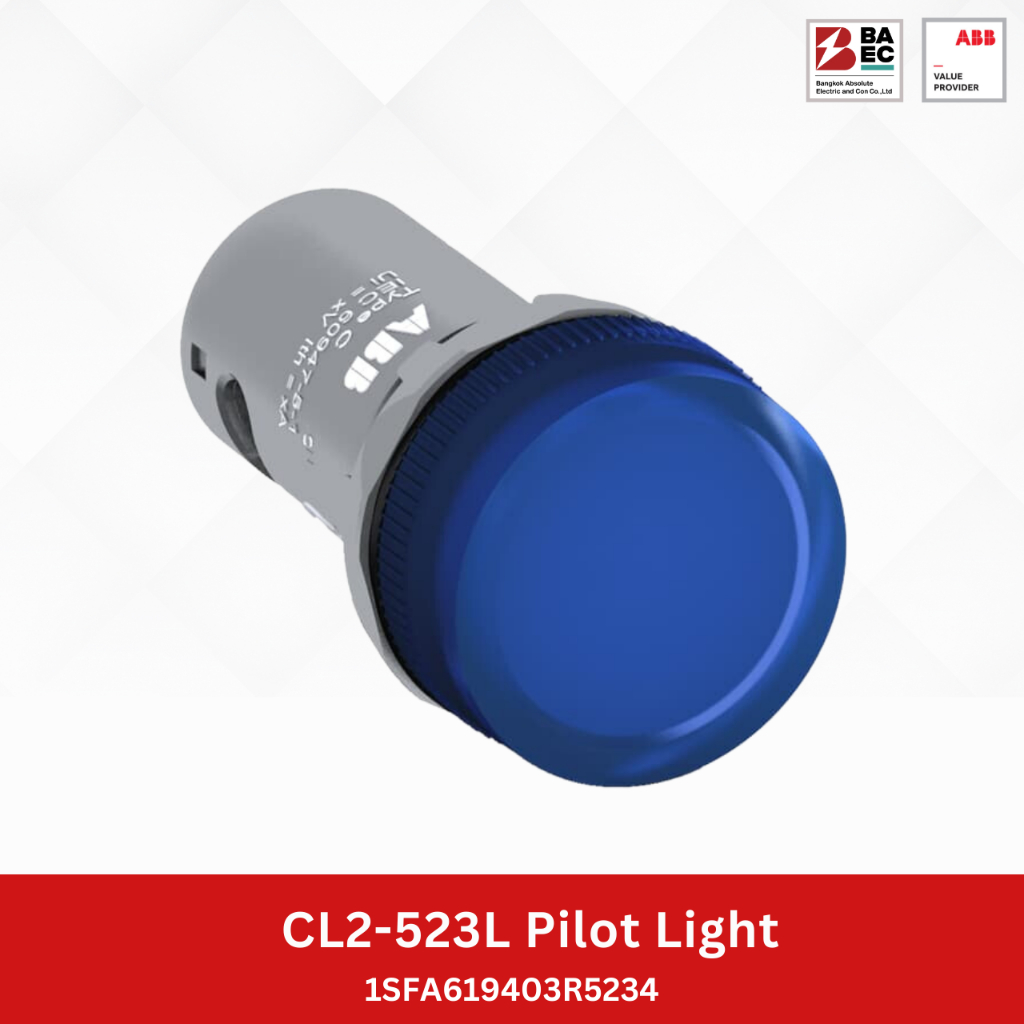 ABB Pilot Lamp CL2-523L 230VAC สีน้ำเงิน | Shopee Thailand