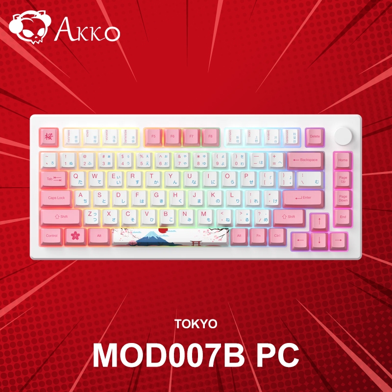 คีย์บอร์ด Akko MOD007B PC Tokyo (ภาษาอังกฤษ) ประกันศูนย์ 1 ปี | Shopee ...