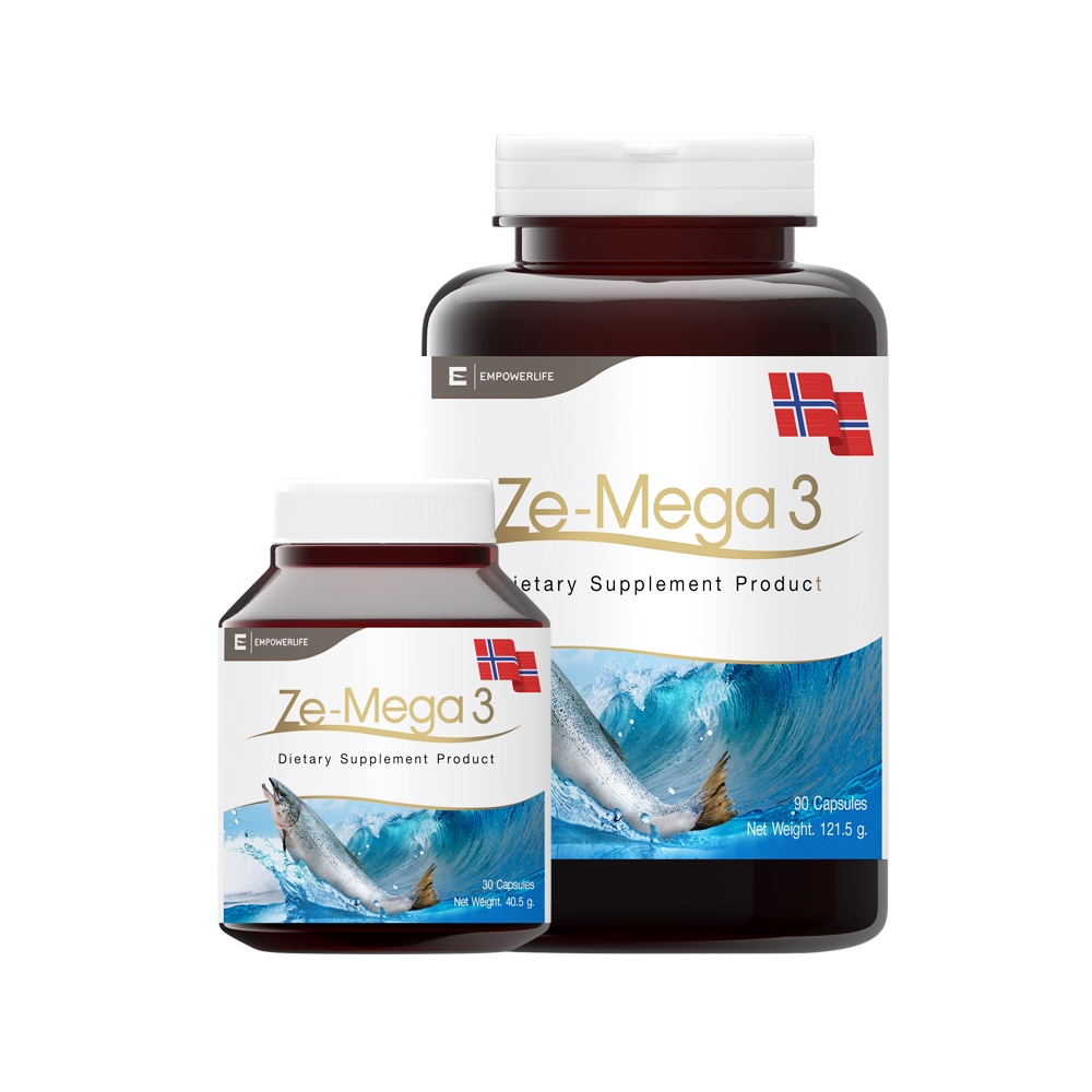 Ze-Mega3 น้ำมันปลาจากแซลมอน Fish Oil น้ำมันปลา แซลมอน โอเมก้า3 หัวใจ ...