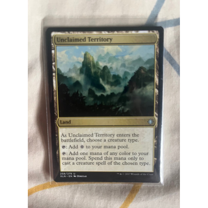 การ์ด MTG Unclaimed Territory Land Magic the Gathering EDH รุ่น XLN ...